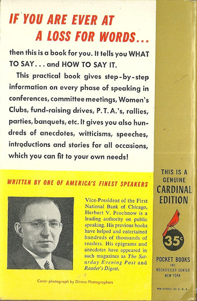 The Toastmasters and Speakers Handbook – Vintage Bookseller